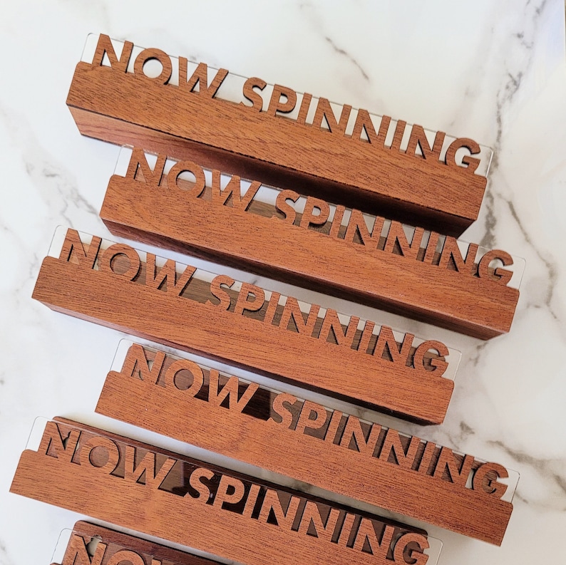 Record Holder Now Spinning Wood Acrylic Wall Mount Record Display - Etsy