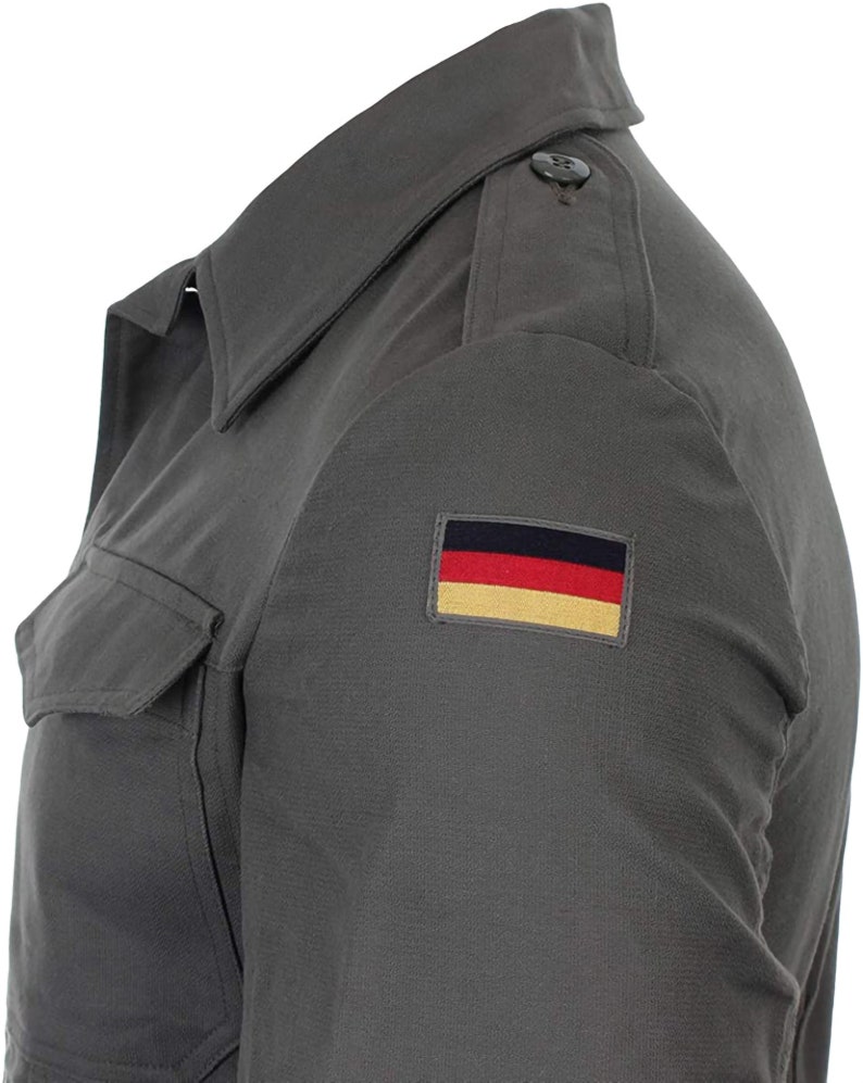 German Army Bundeswehr Moleskin Field Jacket W/flags - Etsy