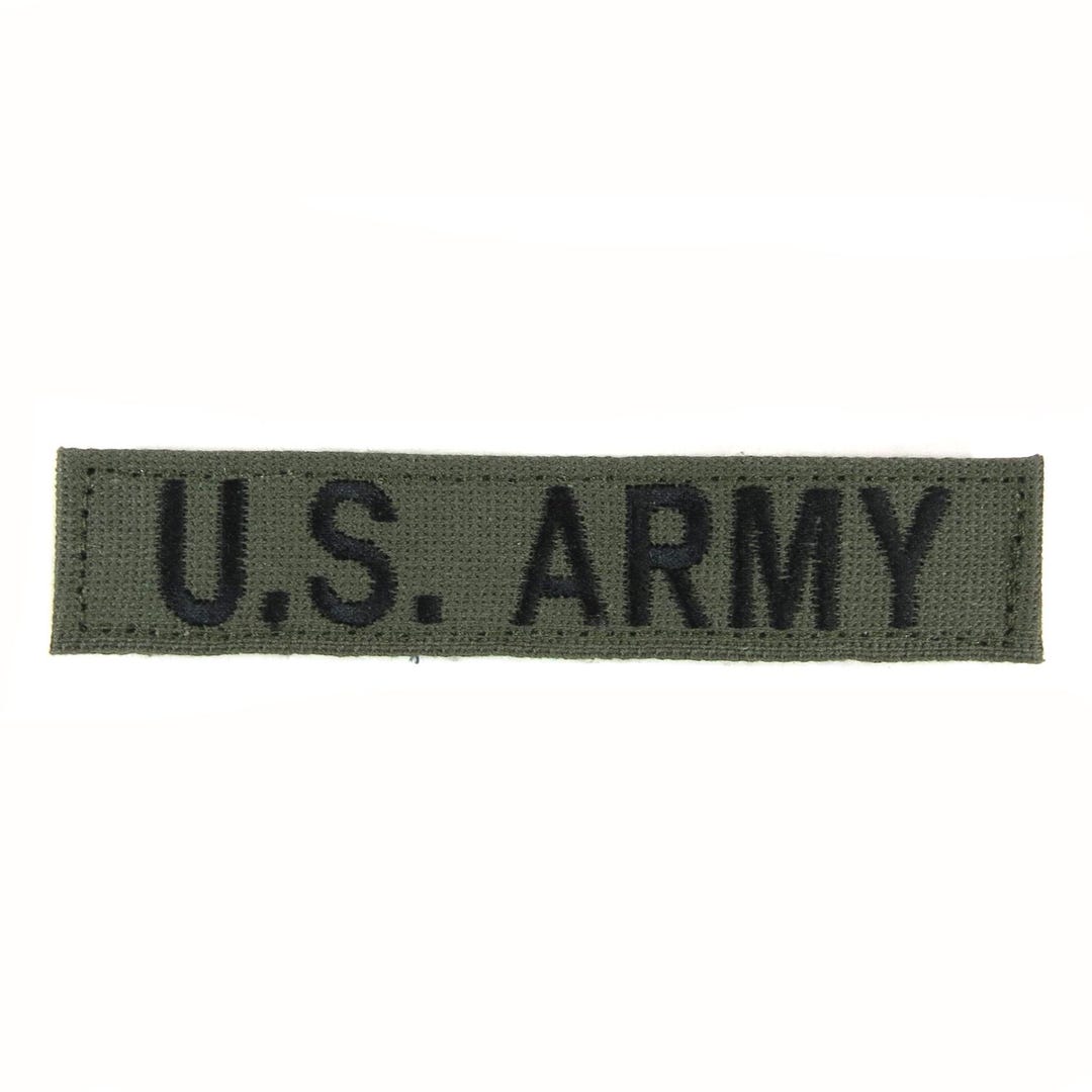 U.S. ARMY Name Tape OD W/velcro - Etsy