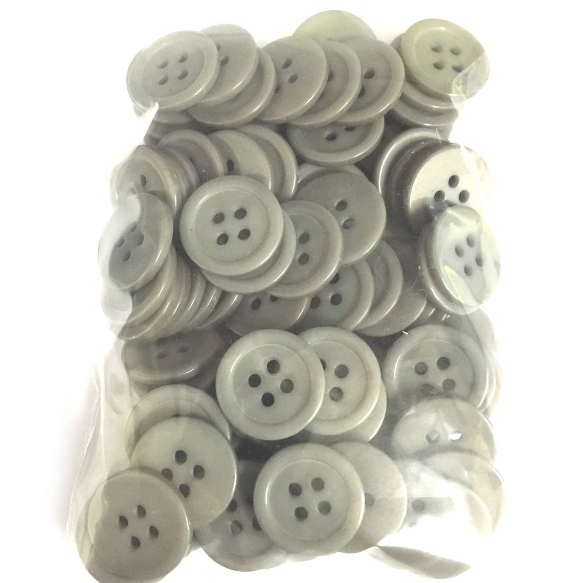 Light Grey Buttons, 27 Line, 43/64" (17 Mm) - Pack of 100 - Etsy