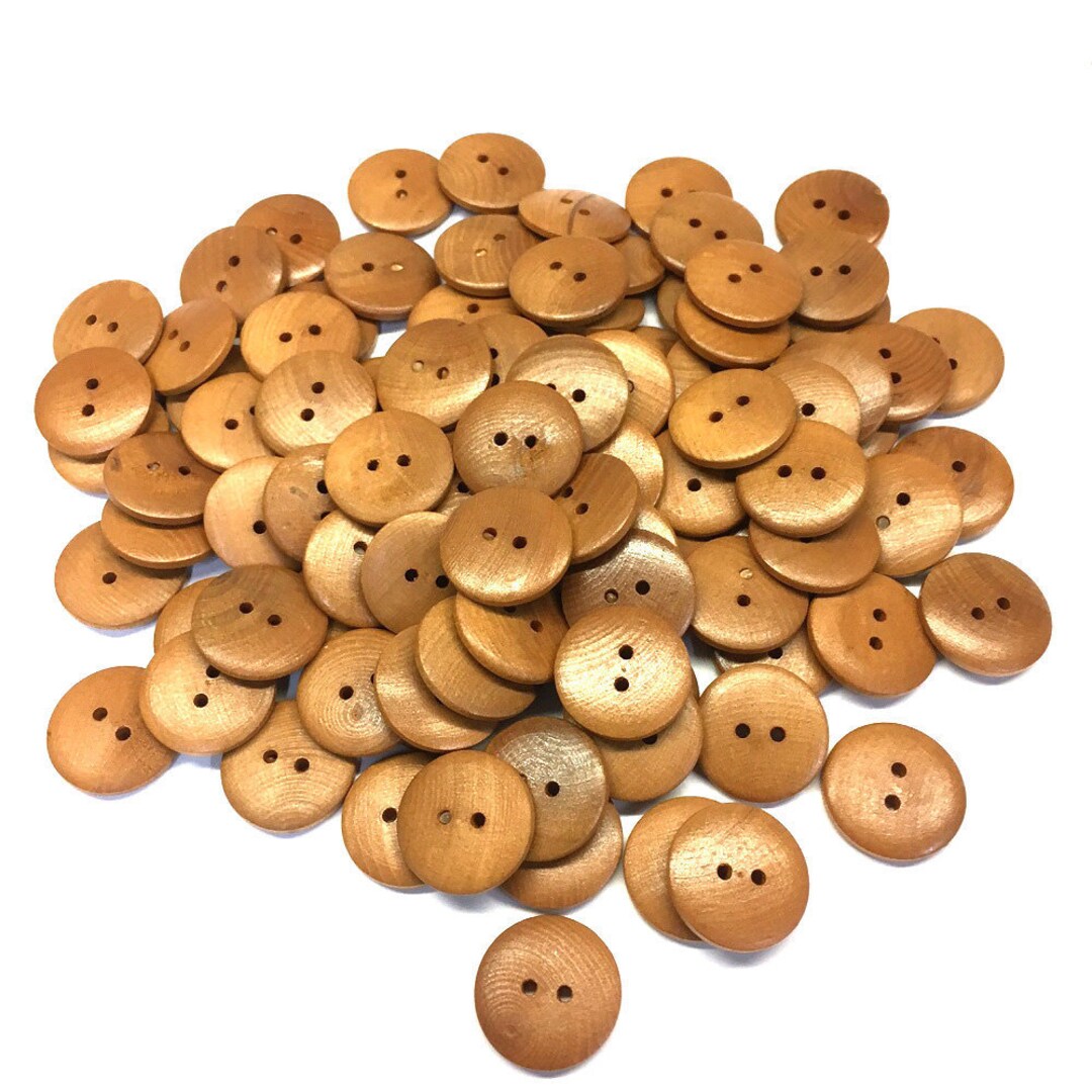 Italian Style Wood Tunic Buttons, 32 Line - 2 Cm - Pack of 100 - Etsy