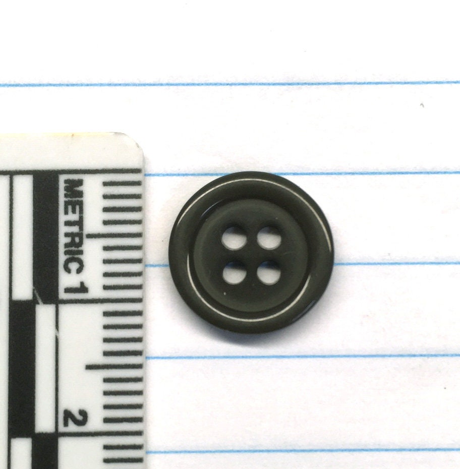 Dark Olive Buttons, 20 Line, 1/2" (12 Mm) - Pack of 100 - Etsy