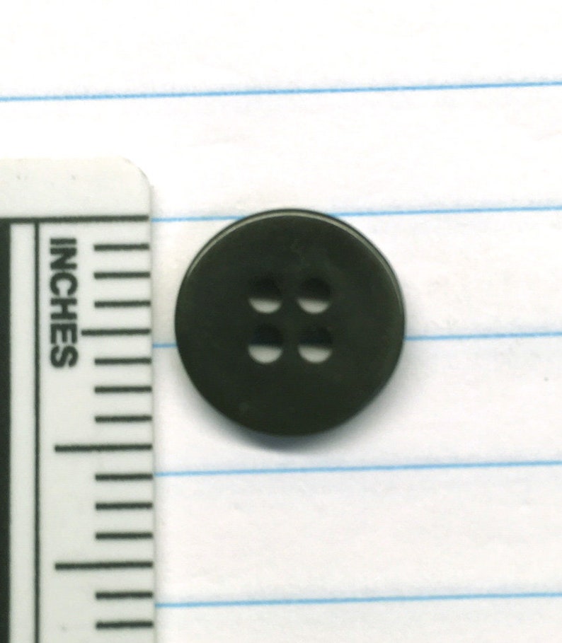Dark Olive Buttons, 20 Line, 1/2" (12 Mm) - Pack of 100 - Etsy