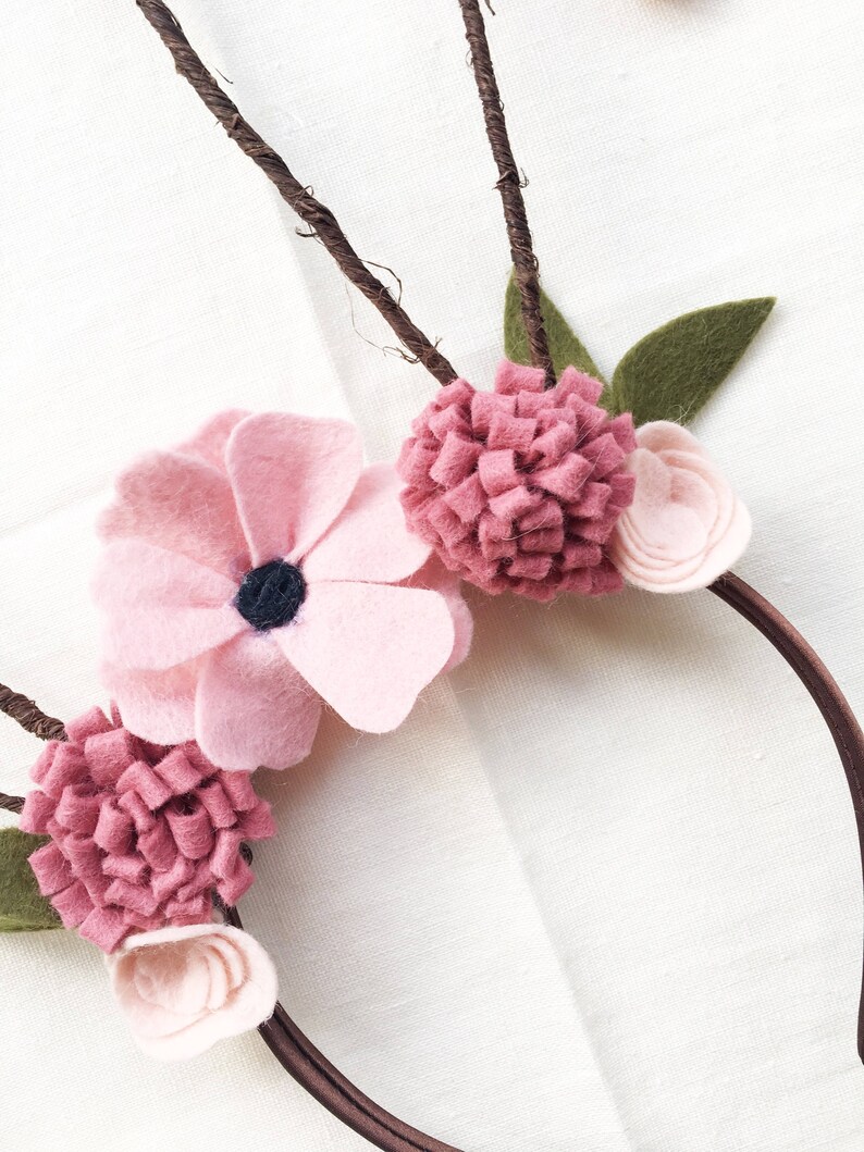 Bunny Ears Crown Headband Easter Crown Flower Spring - Etsy