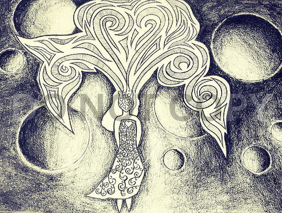 Charcoal Drawing "bliss" - Digital Download - Image - Etsy