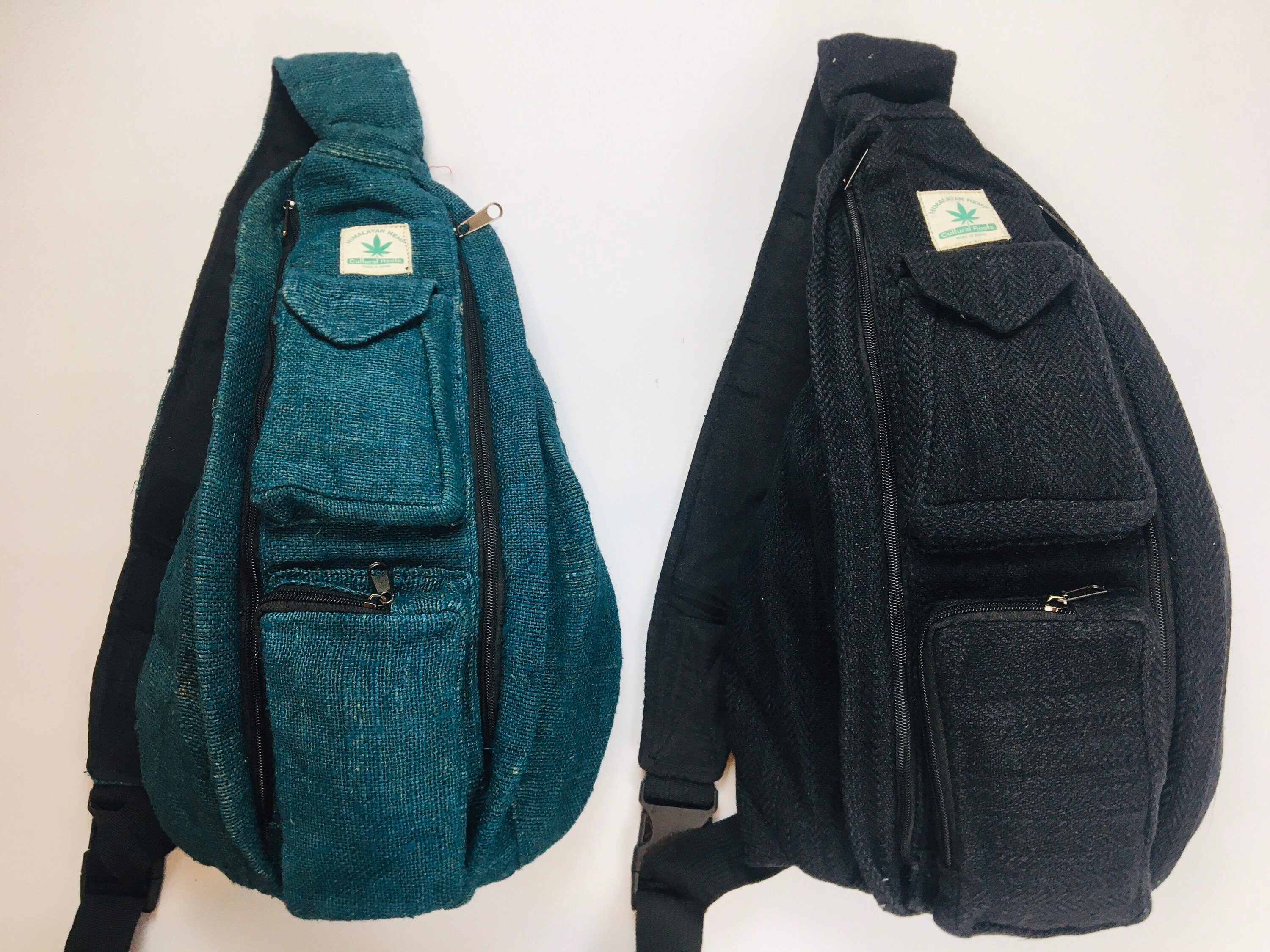 100% Hemp SLING Backpack Rucksack Bag - Hand Crafted Eco Friendly ...