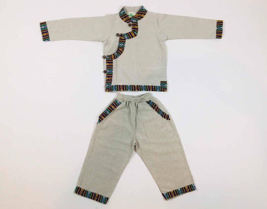 Kids Traditional Nepali Trousers Pants Shirt Top Suit Set - Etsy