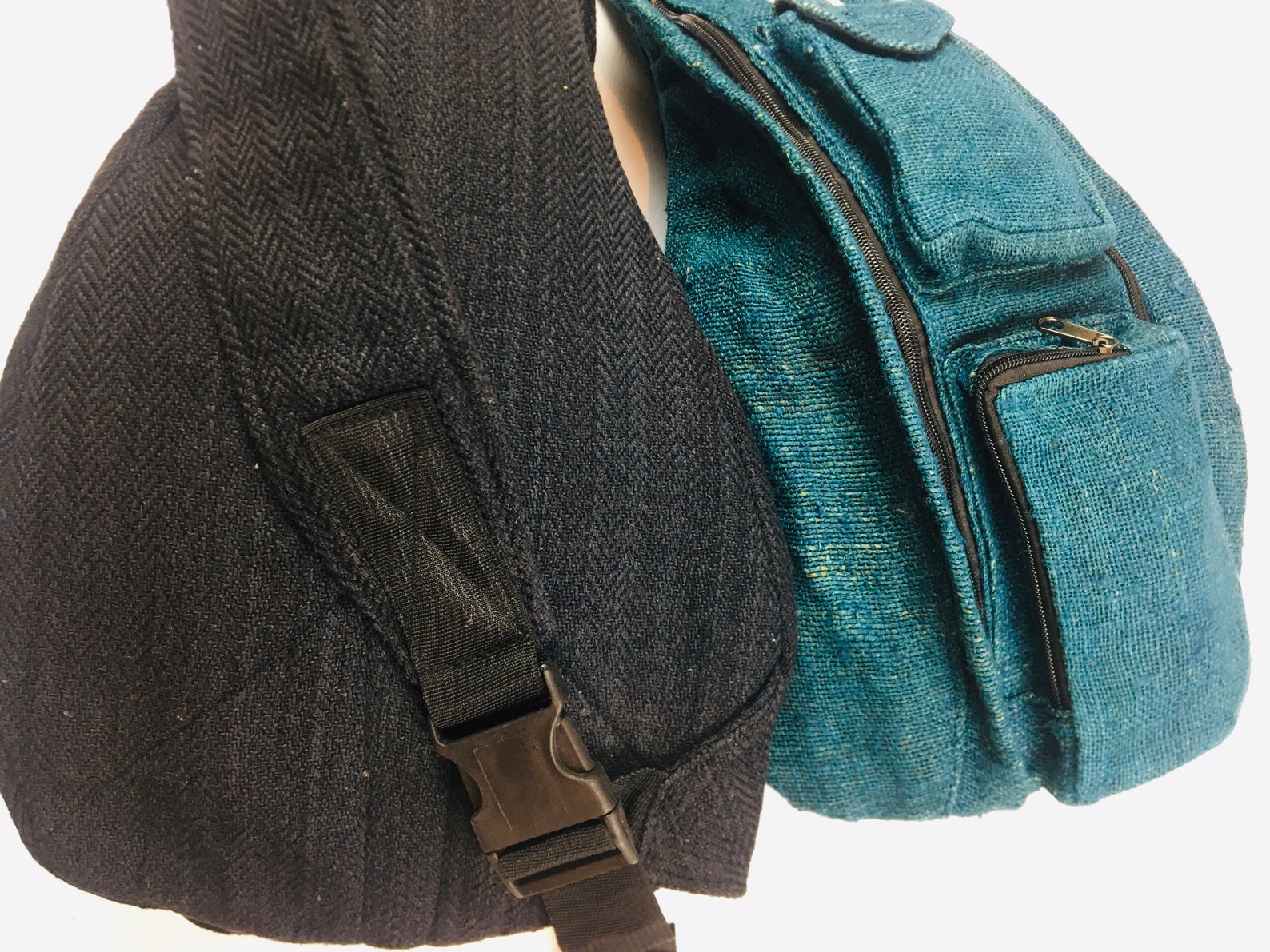 100% Hemp SLING Backpack Rucksack Bag Hand Crafted Eco - Etsy