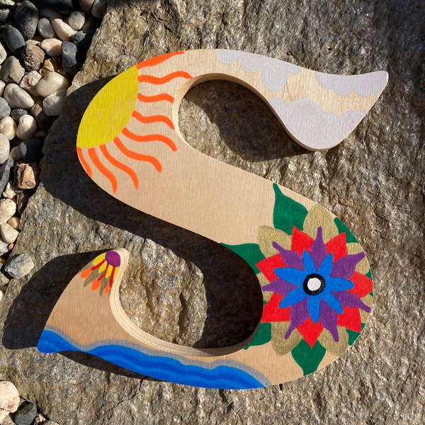 Painted Initials - Etsy