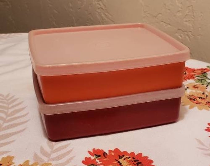 Vintage 1990's Tupperware Sandwich Keeper 670 Set of Two With Lids - Etsy