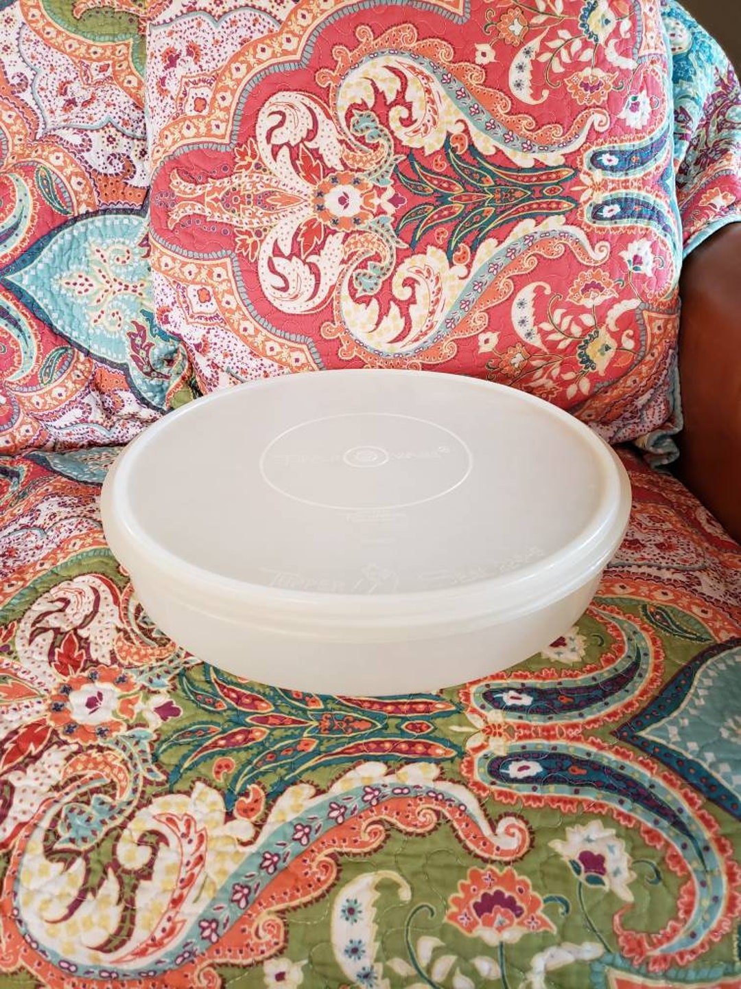 Vintage 1950's Round Tupperware Dessert Storage Container # 242-1 - Etsy