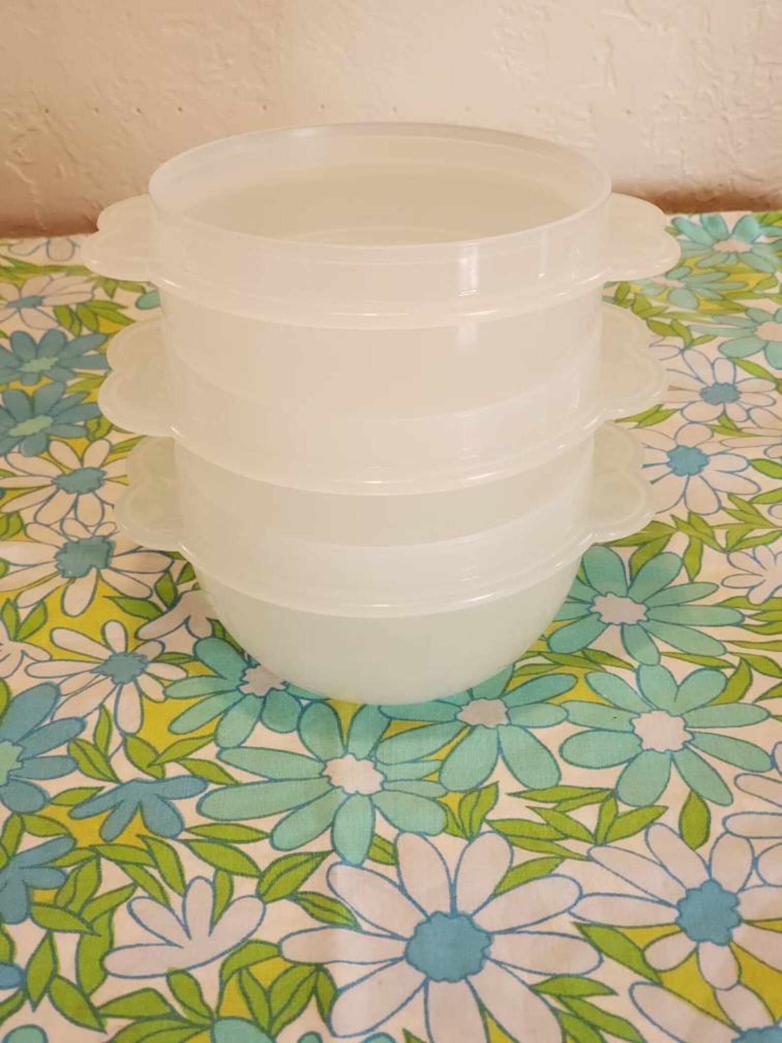 Vintage 1990's Tupperware One Touch Storage Bowls 16oz | Etsy