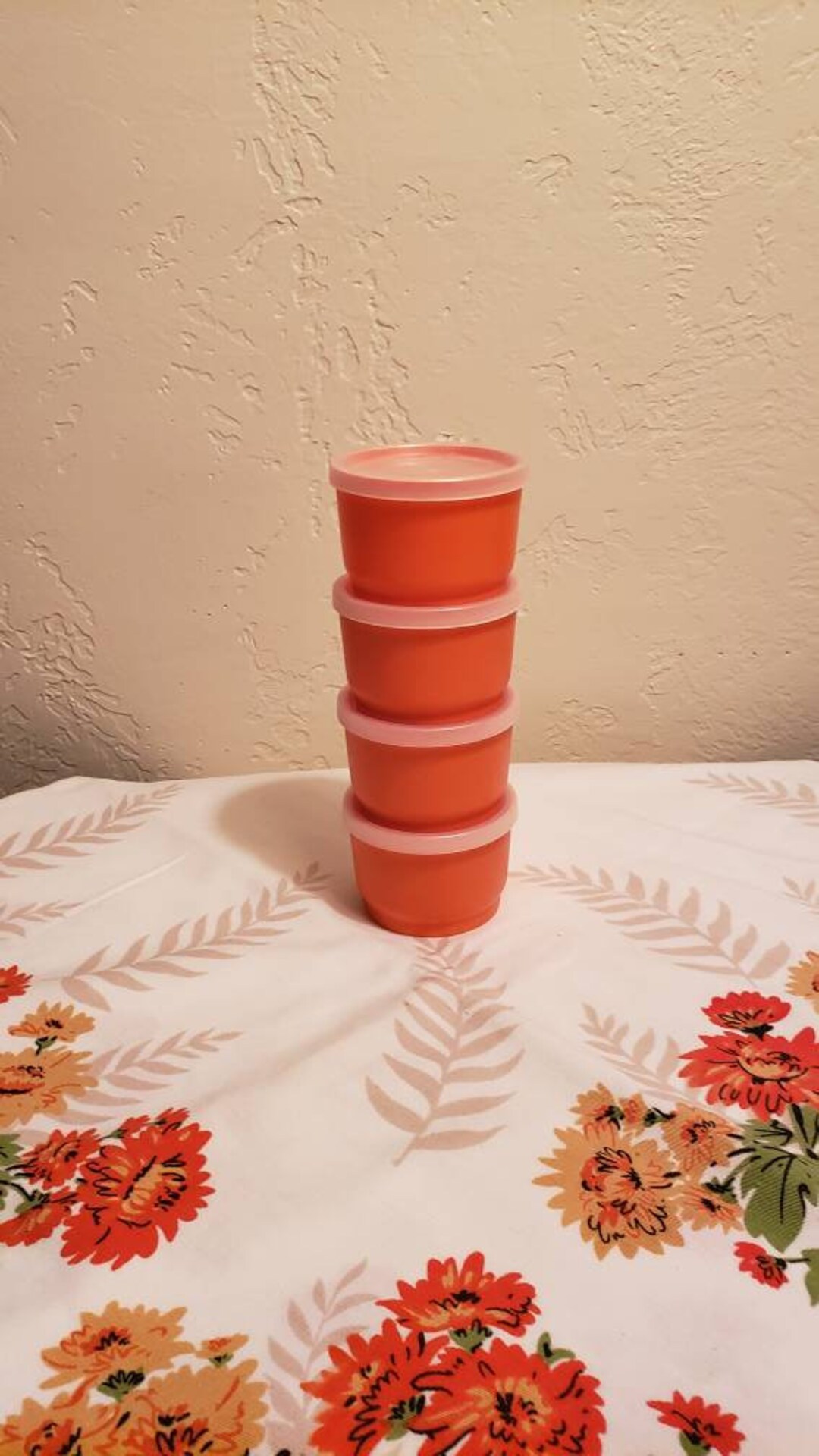Vintage 1980's Tupperware Snack Cups With Lids #1229 Set of Four - Etsy