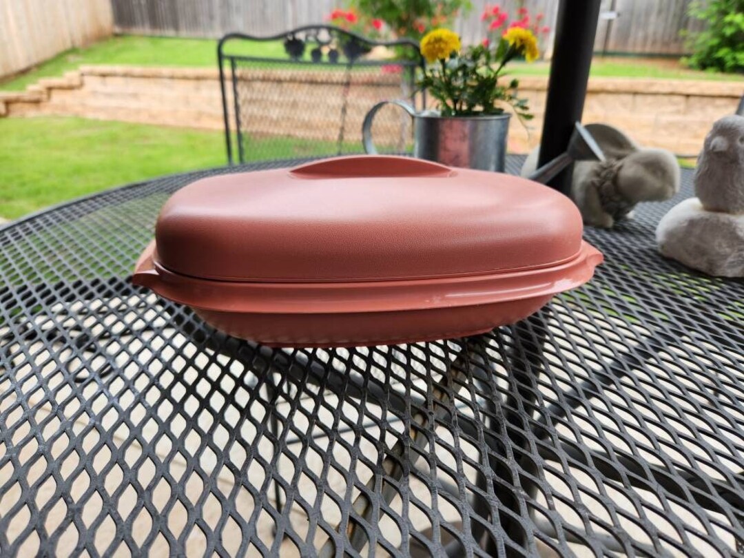Vintage 1980's Pretty Pink Tupperware Three Piece Microwave Veggie ...