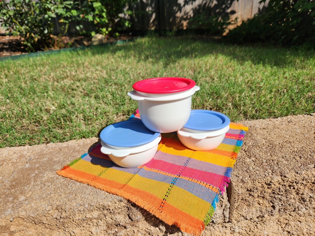 Vintage 1990's Tupperware One Touch Storage Bowls 2514A - Etsy