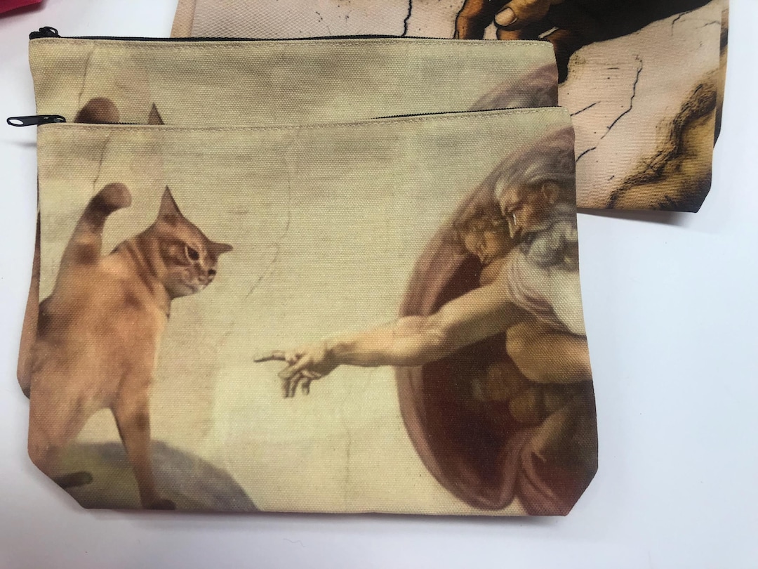 The Creation of Cat~michelangelo Sistine Chapel Pouch | 9x6 - Etsy