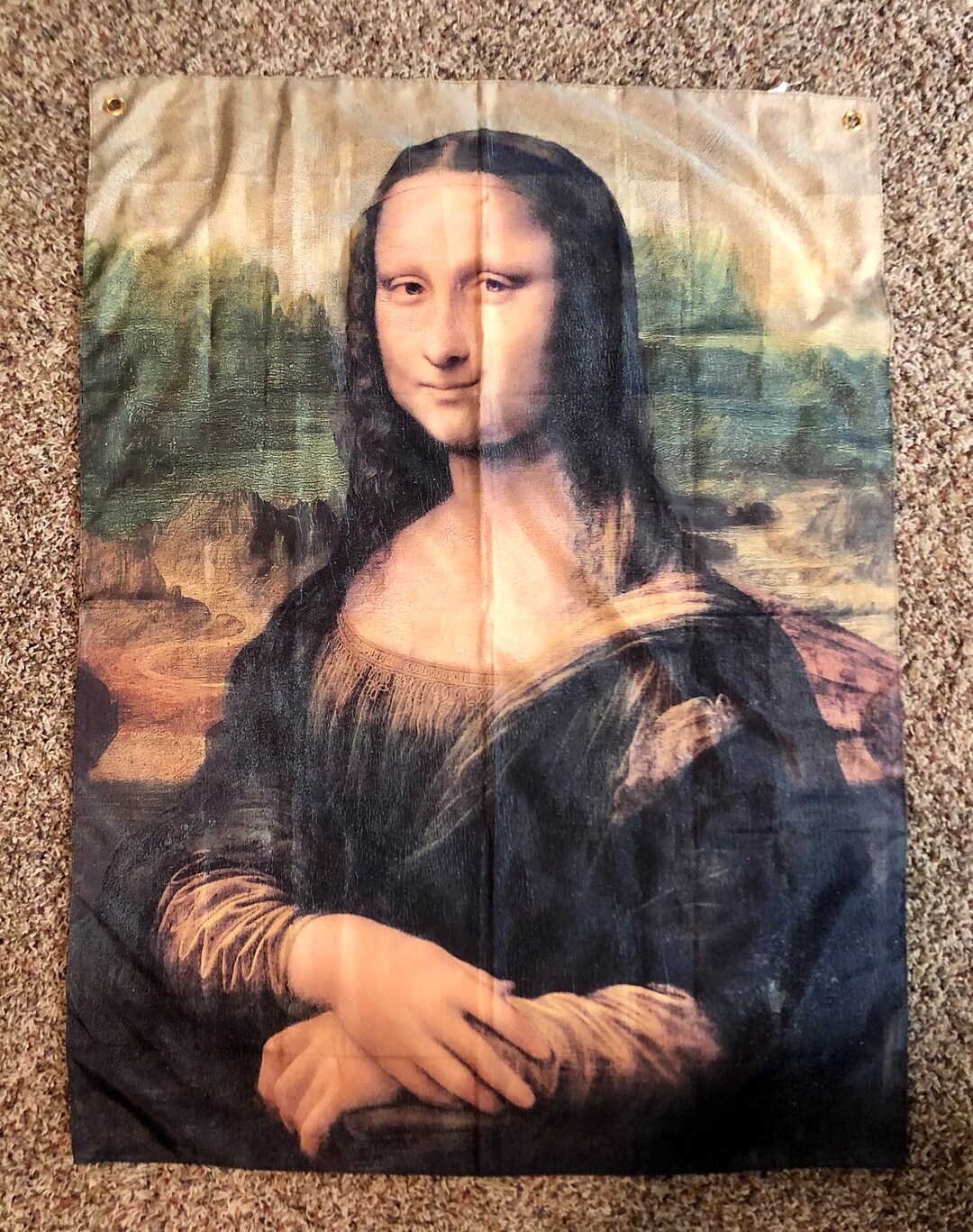Mona Lisa | Leonardo Divinci | Fabric Poster in Package | 40x30 ...