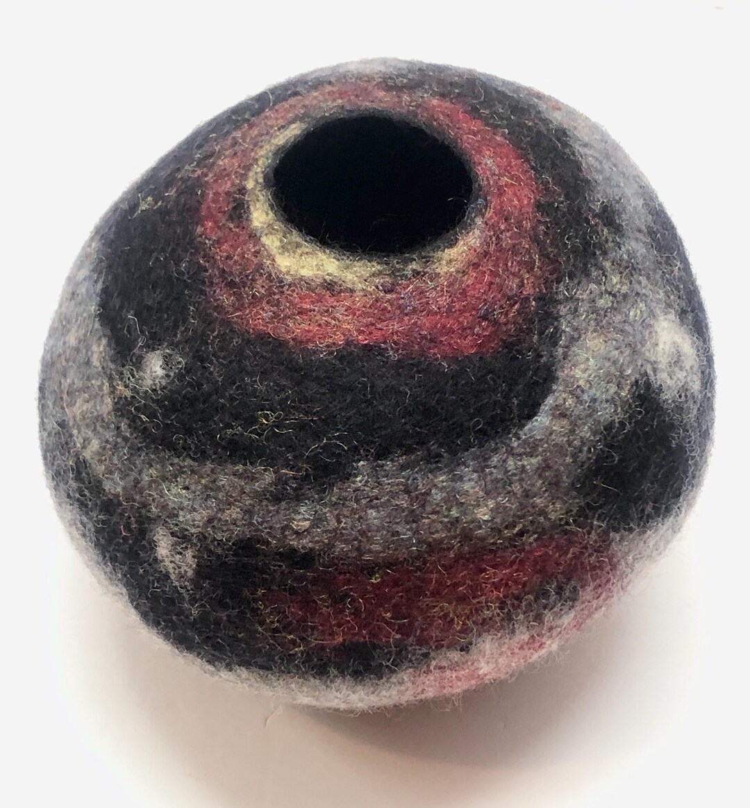 Large Felted Wool Roving Vessel | Sparkle Pod, 8.5x6 - Etsy