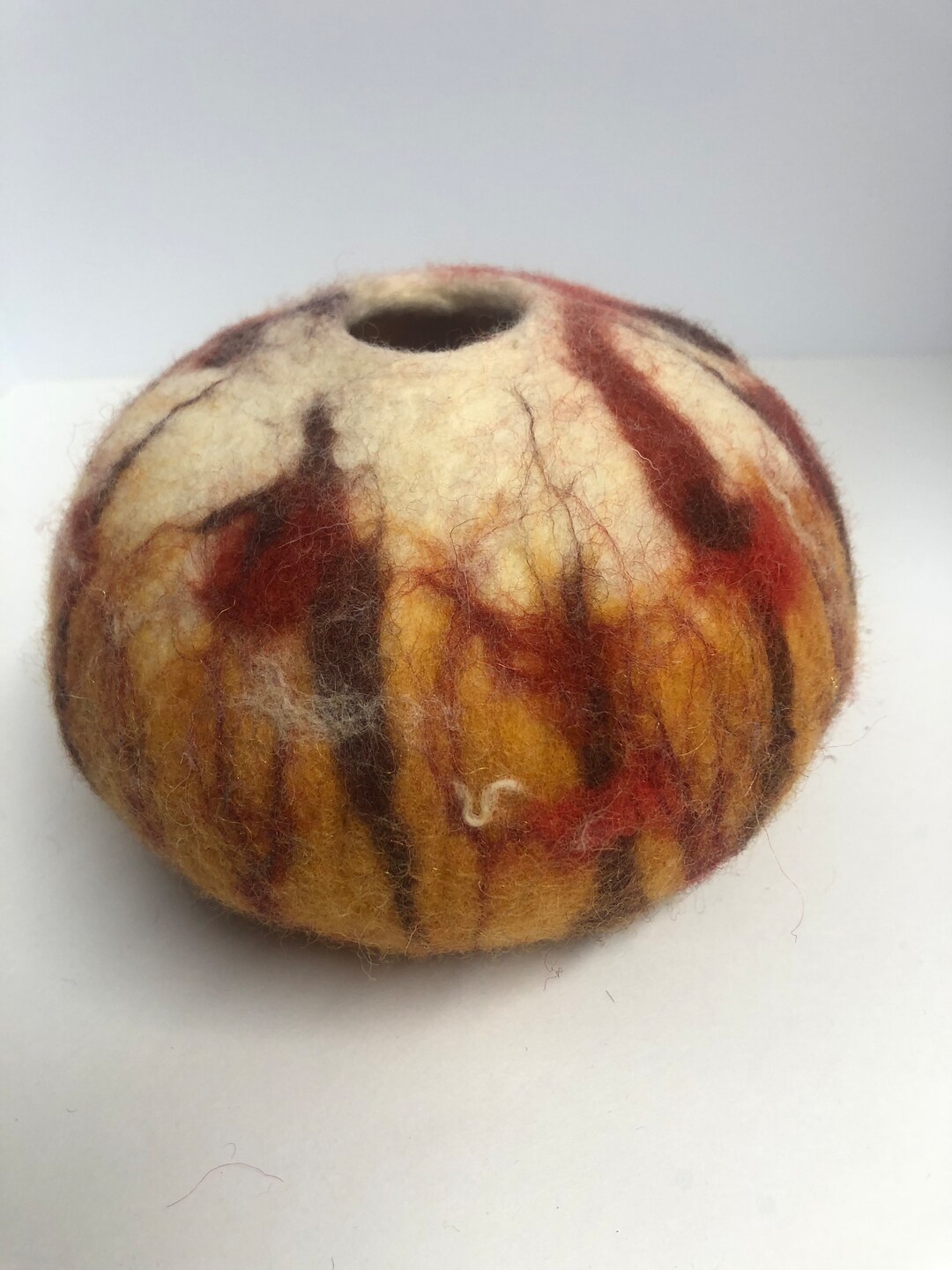 Small Fiber Wool Roving Vessel/pot/pod With a Landscape Inspiration 5 ...