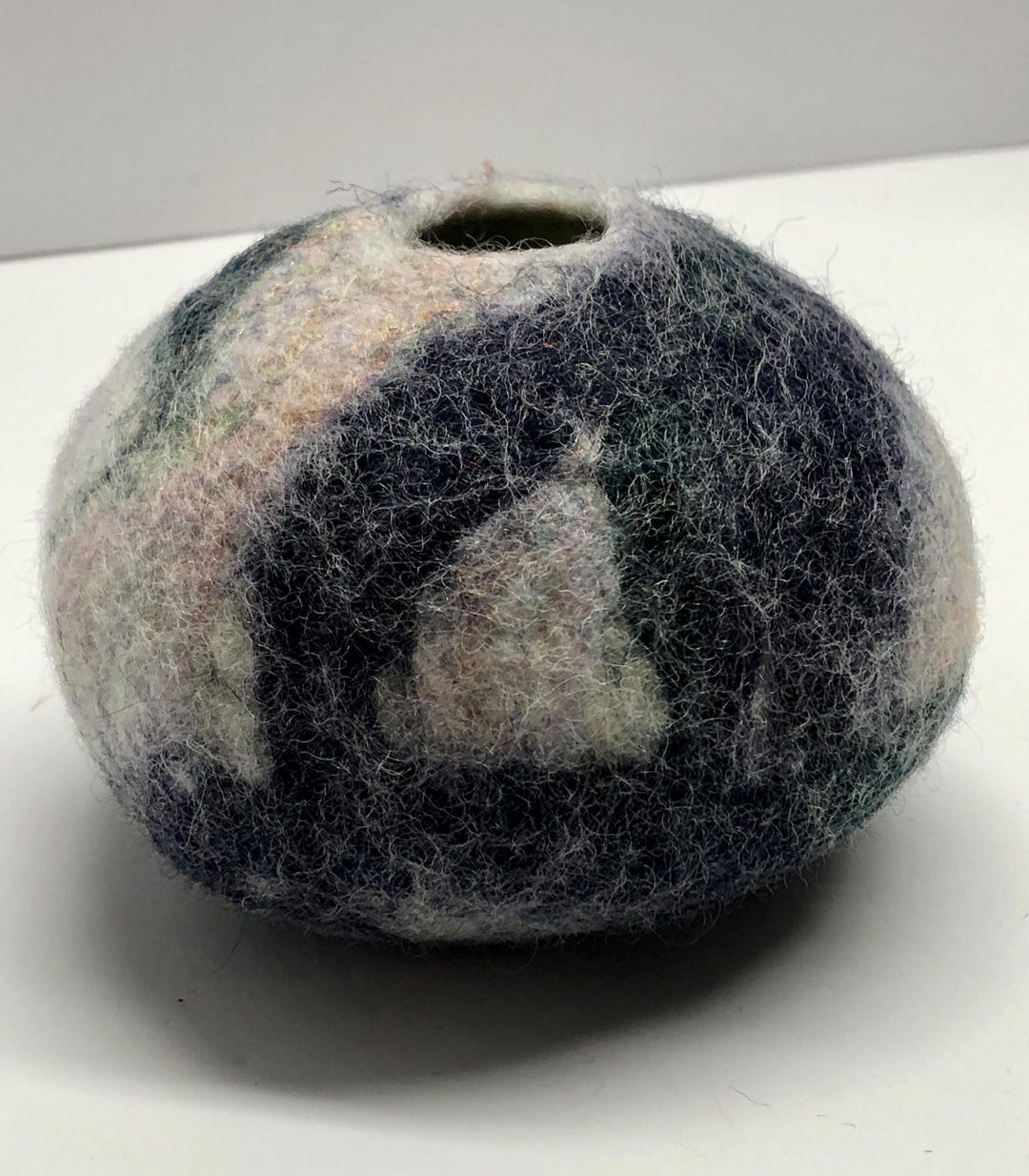 Small Fiber Wool Roving Vessel/pot/pod Inspired by Color & Texture ...