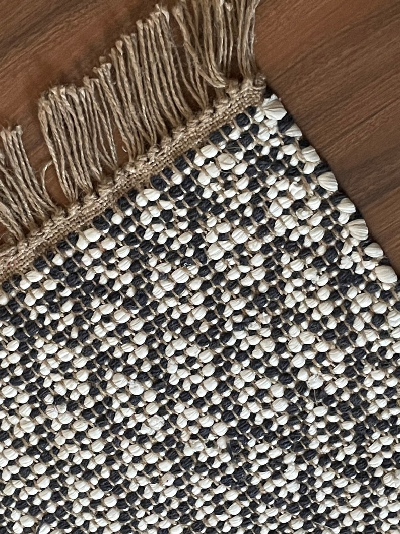 Handwoven Hemp Rug Dhurrie Traditional Natural Hemp Color - Etsy