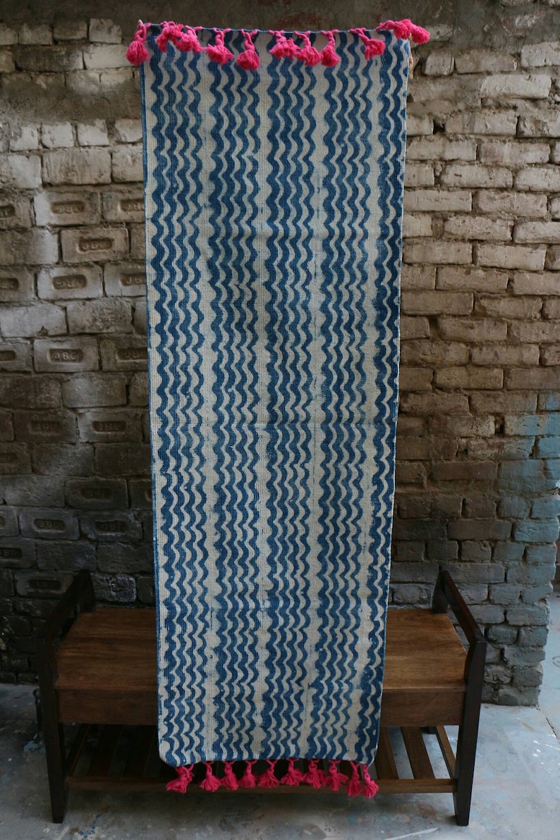 2 x 6 Handwoven Handmade Indigo Runner-Rug Traditional | Etsy