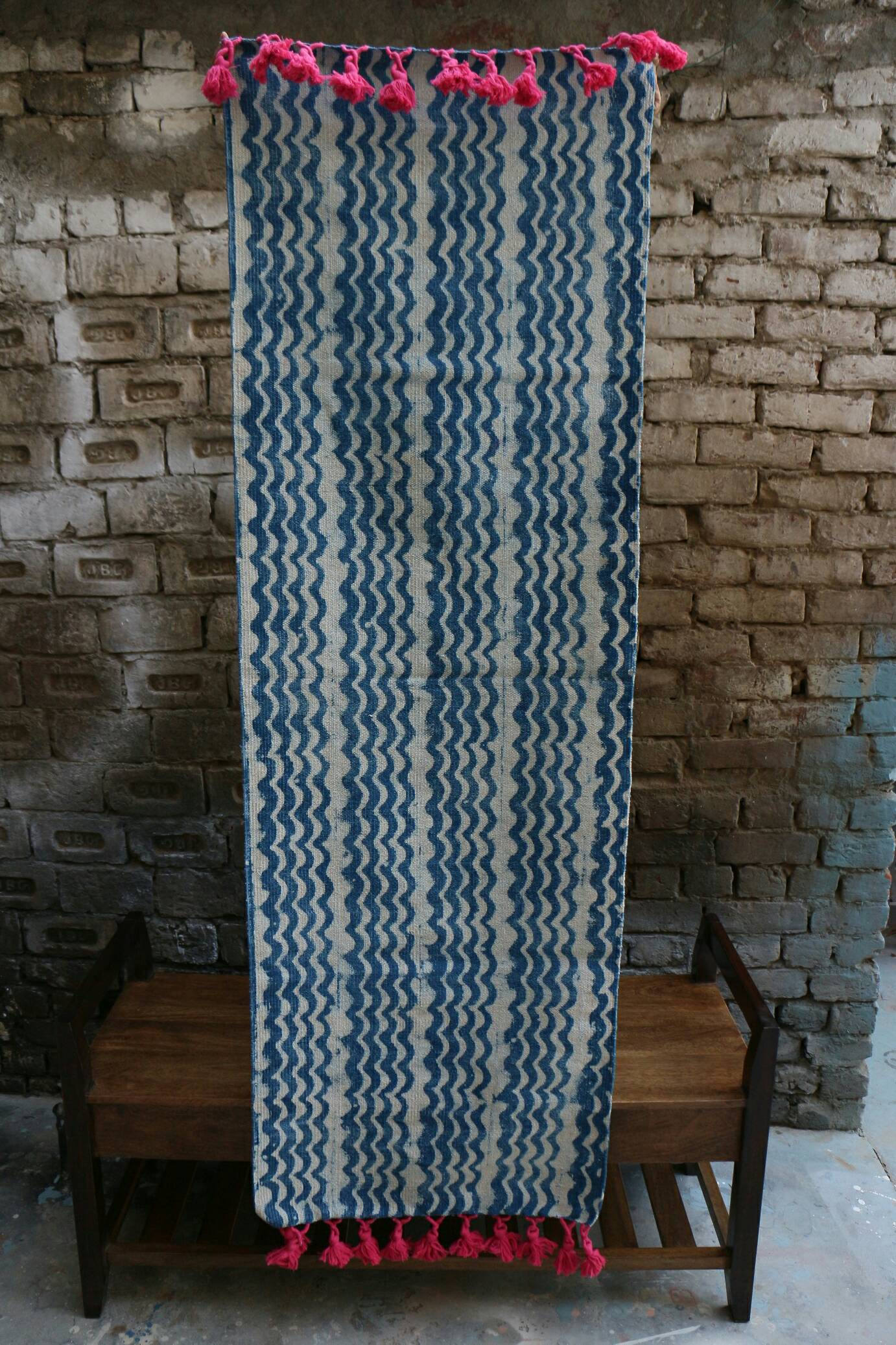 2 X 6 Handwoven Handmade Indigo Runner-rug Traditional - Etsy
