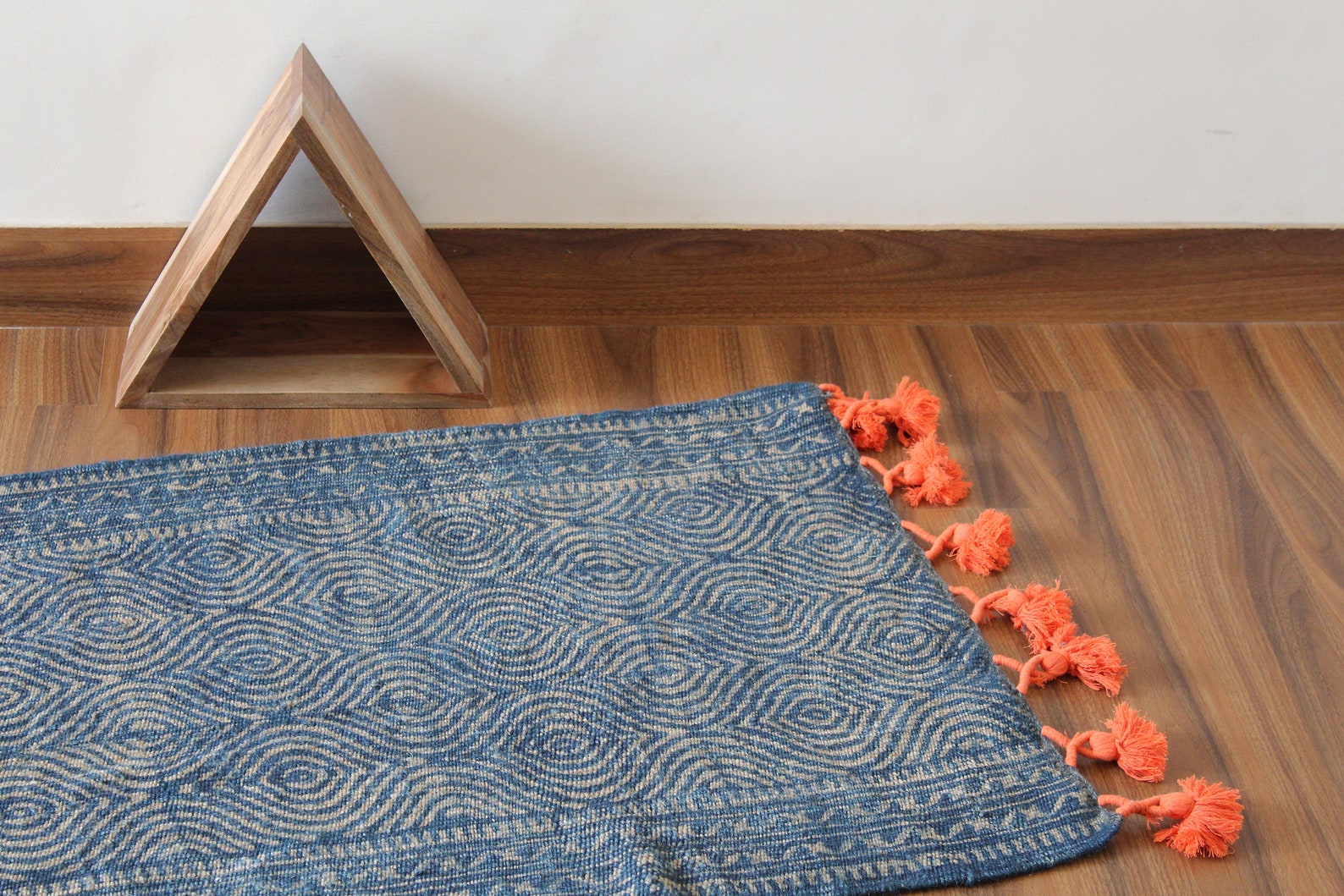 Handwoven Handmade Indigo Runner-rug Jute Runner Traditional - Etsy India