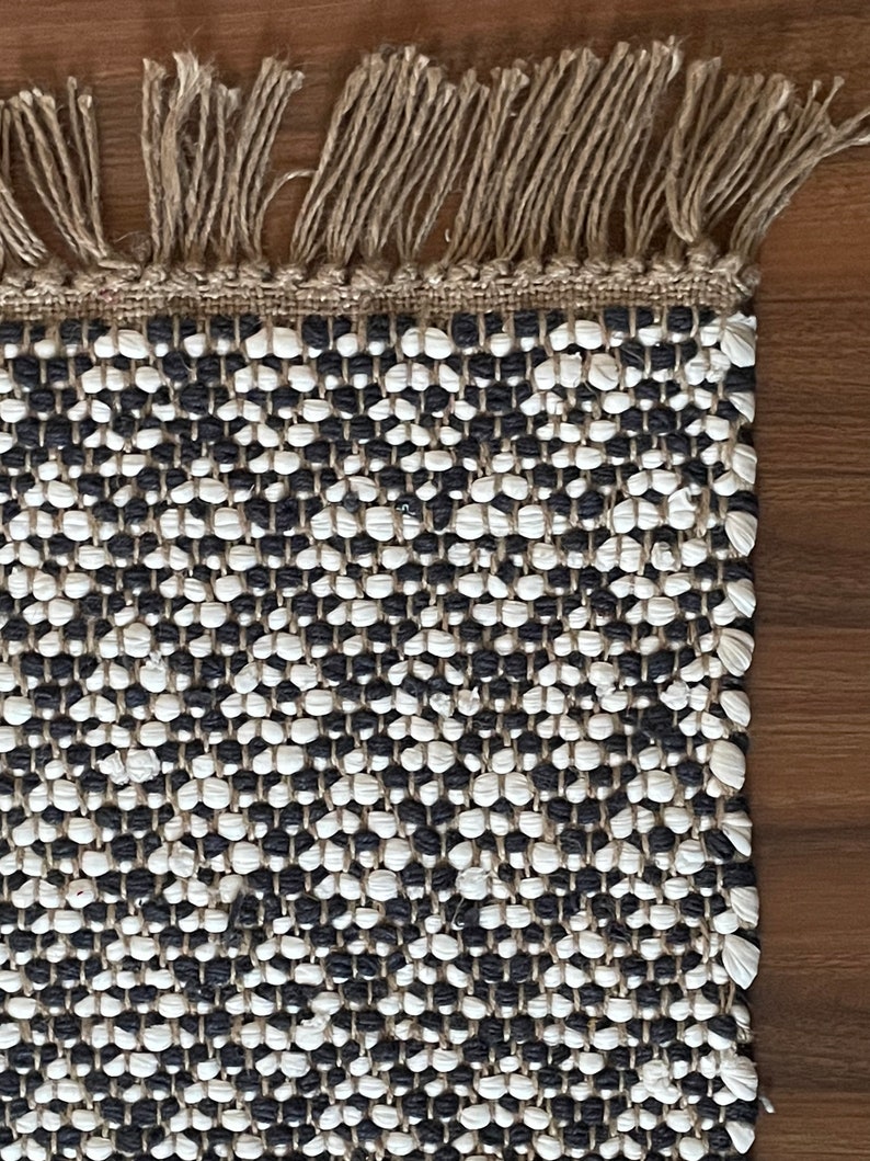 Handwoven Hemp Rug Dhurrie Traditional Natural Hemp Color - Etsy