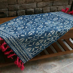 Handwoven Handmade Indigo Rug, Natural Dye, Small Rug, 2 X 3, Indigo ...