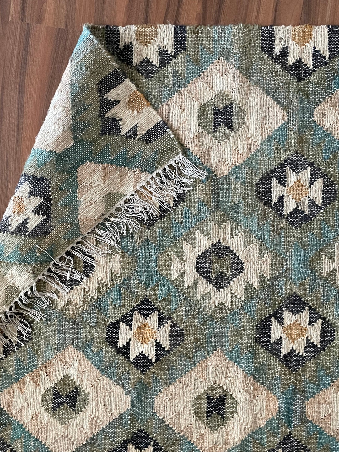 4 X 6 Ft Hempcotton Handwoven Kilim Area Rug, Handmade, Kelim, Dhurry ...