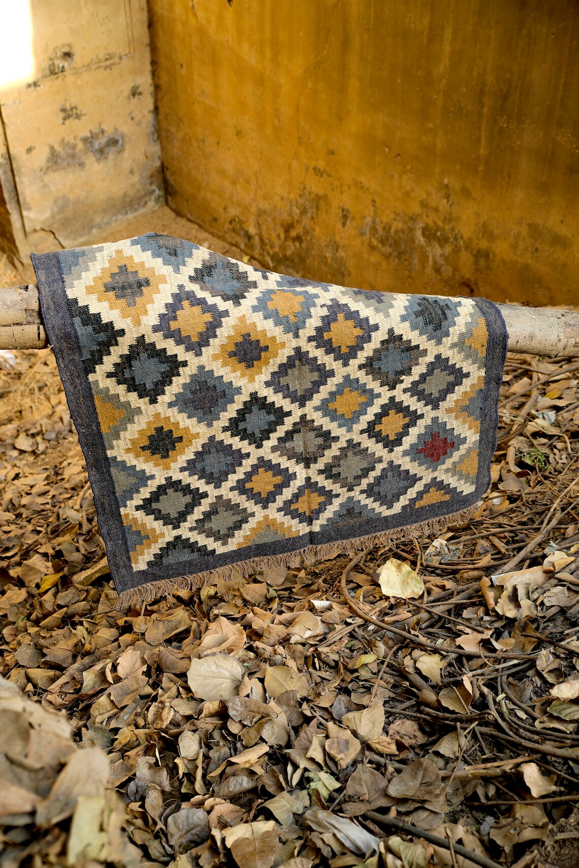 6 X 8 Handmade Wool and Jute Dhurrie Rug Kilim Rug Handmade - Etsy