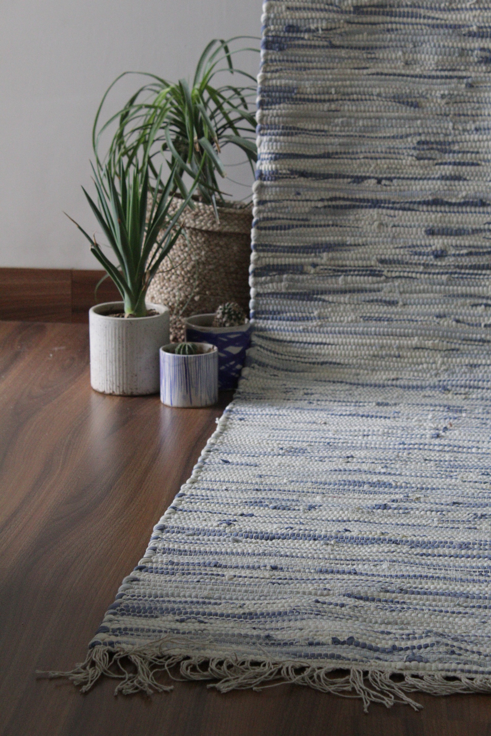 4 X 10 Handmade Rag Rug White Colour Chindi Rug Dhurrie - Etsy UK