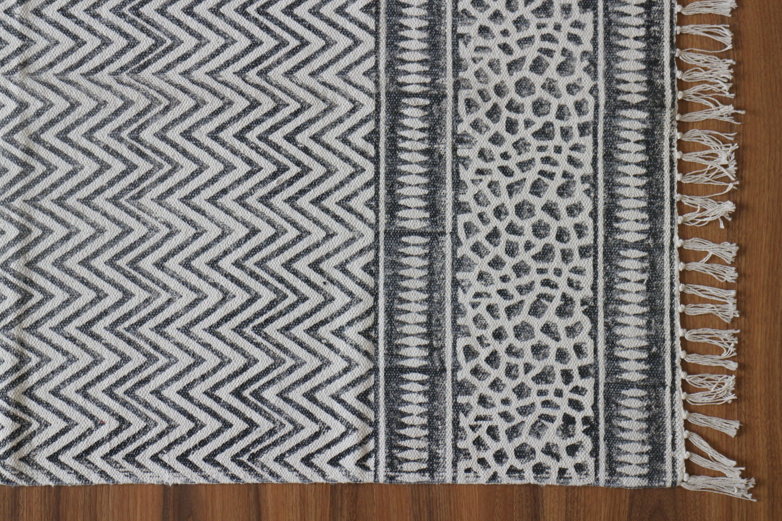 Handwoven Cotton Rug 3 X 5 Block Printed Rug Indian Rug - Etsy India