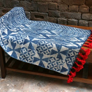 Handwoven Handmade Indigo Rug, Natural Dye, Small Rug, 2 X 3, Indigo ...