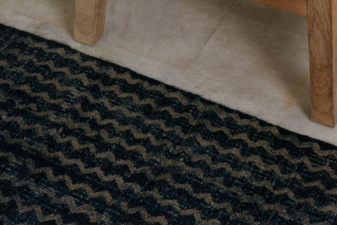 Handmade and Hand-dyed Indigo Rug With Multi Pom Pom 2 X 3 - Etsy