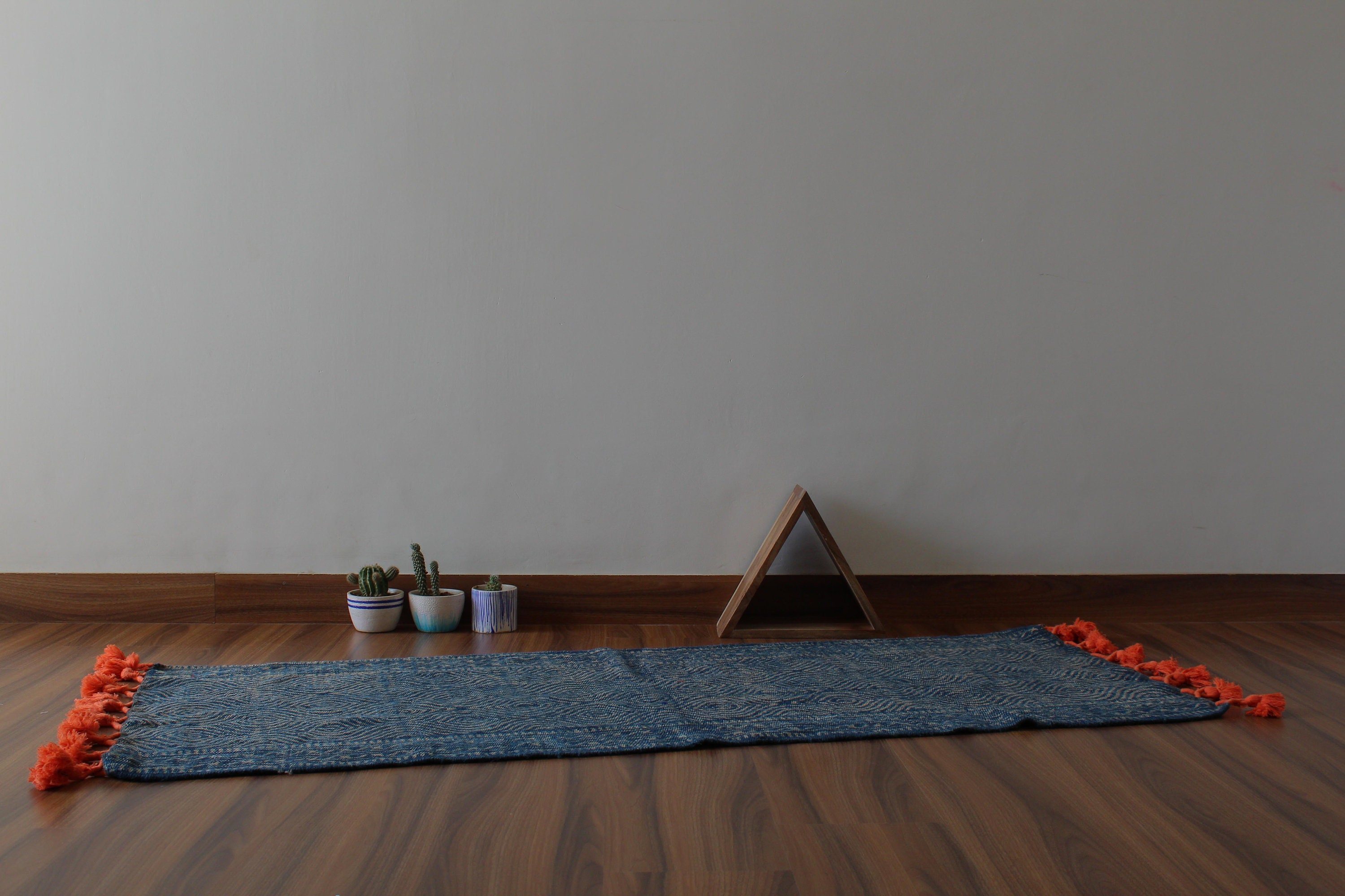 Handwoven Handmade Indigo Runner-rug Jute Runner Traditional - Etsy India