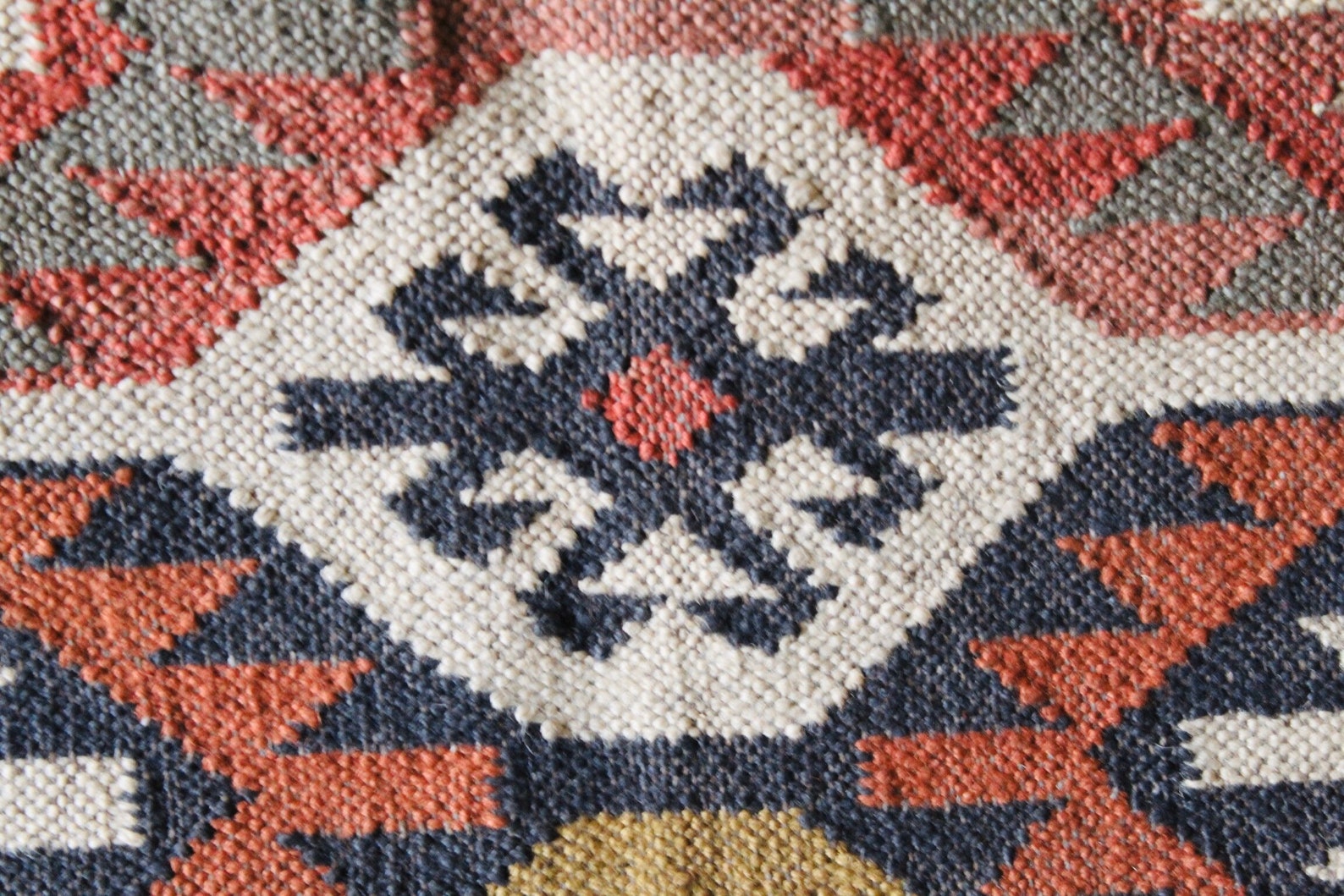 4 X 6 Handwoven Kilim Rug Red Beige Black Rug Dhurrie Rug | Etsy