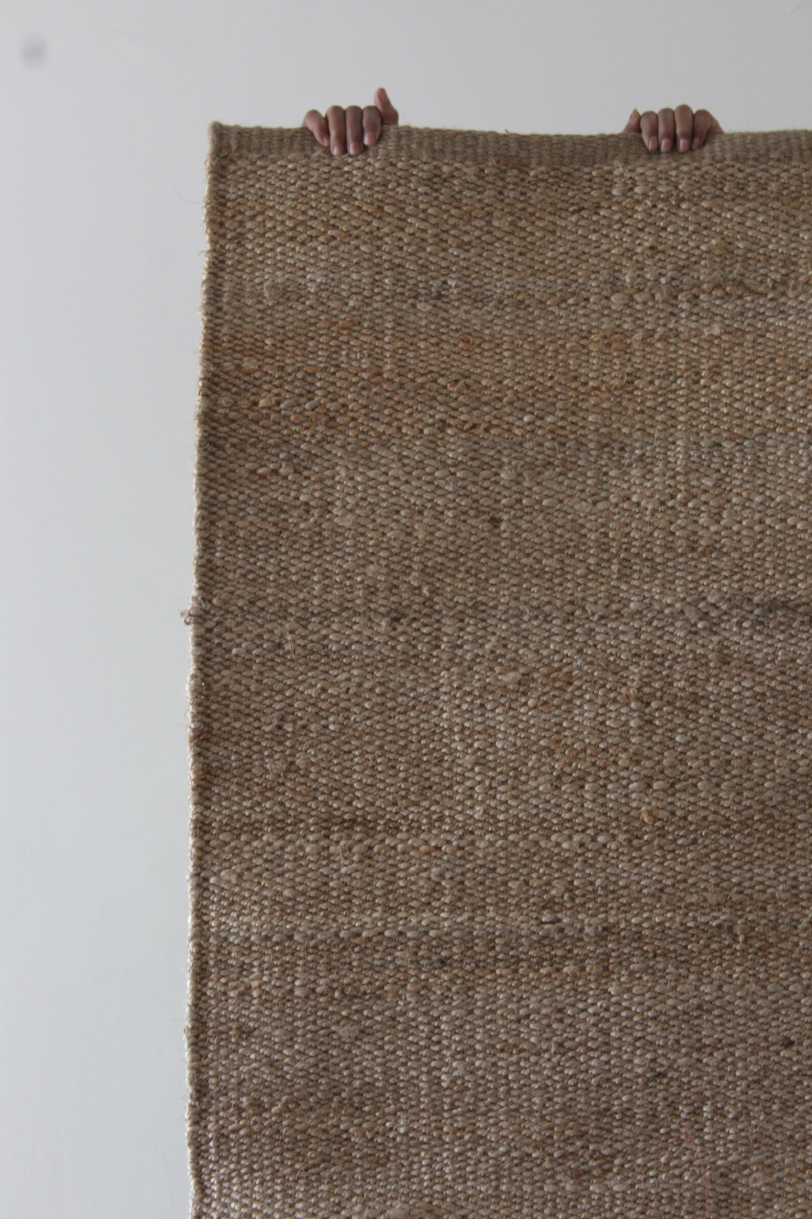 Handwoven Hemp Rug Dhurrie Traditional Natural Hemp Color | Etsy