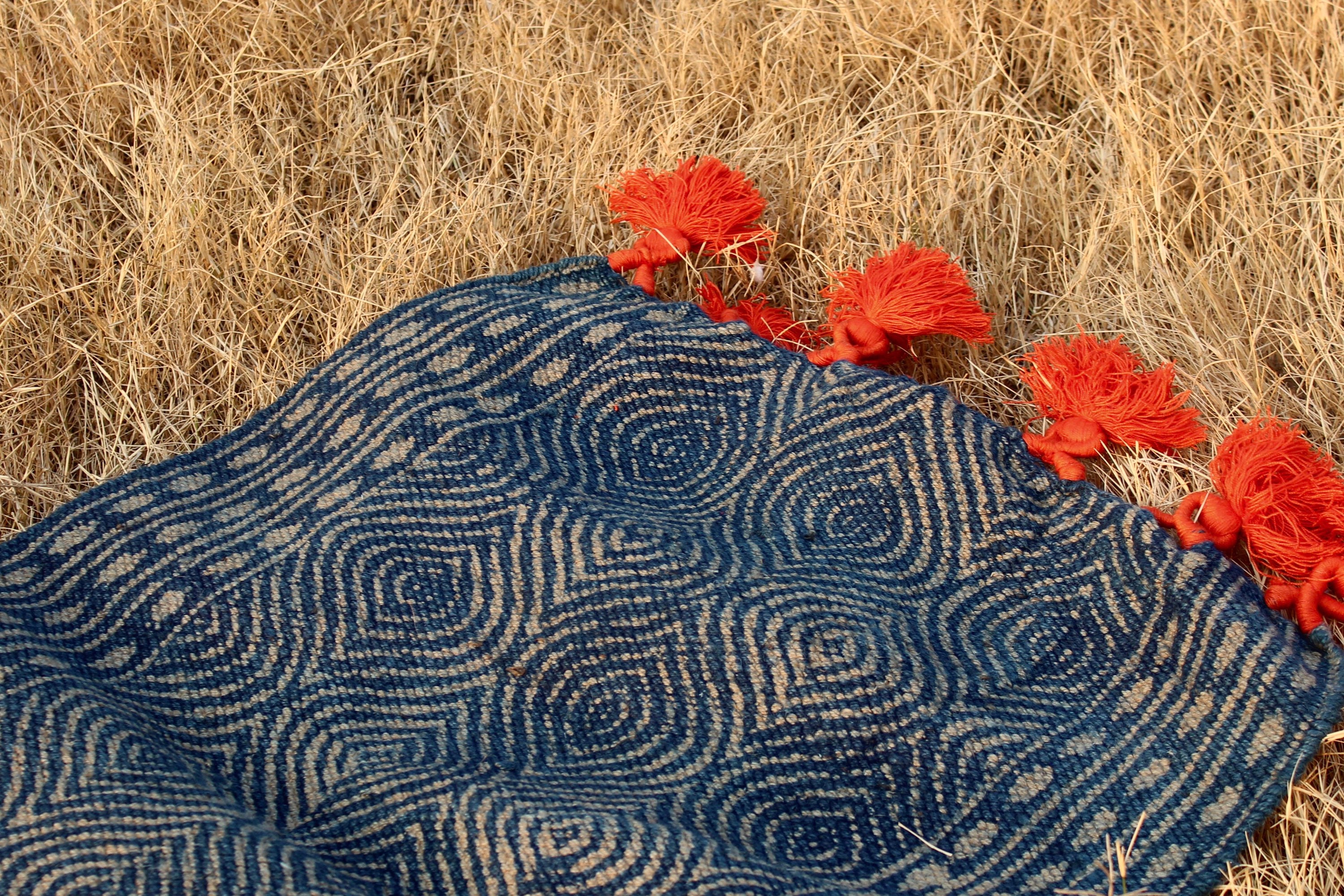 Handwoven Handmade Indigo Runner-Rug Jute Runner Traditional | Etsy