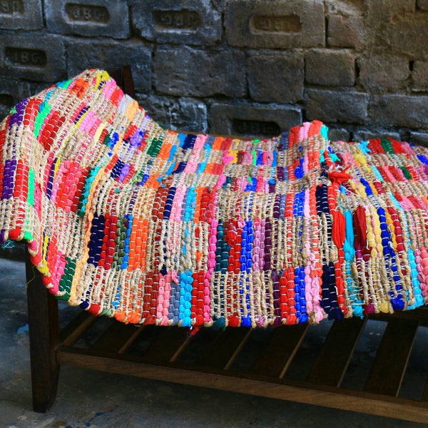 Rag Rug Runner - Etsy