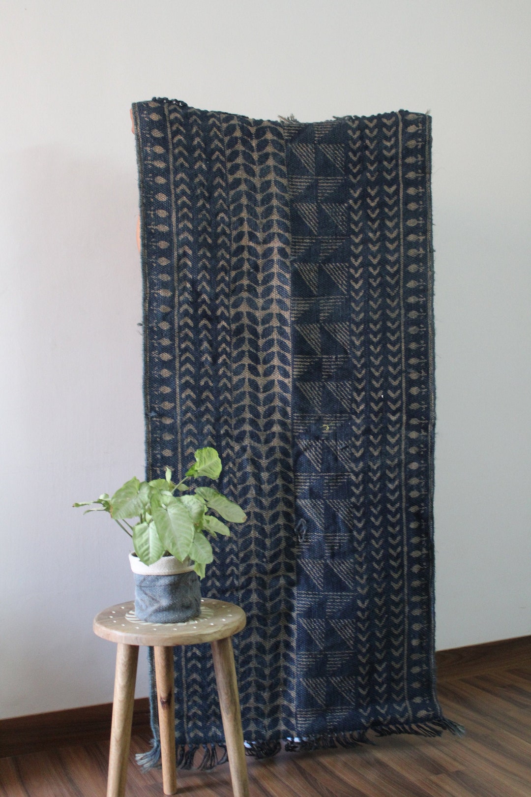 2 X 6 Hand Woven Handmade Indigo Runner-rug Jute Runner - Etsy