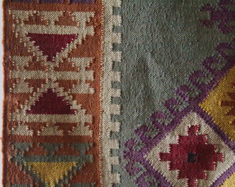 4 X 6 Handmade Hemp and Jute Rug Black Rug Dhurrie Fabric. - Etsy