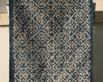 Handmade Hand-dyed Indigo Rug White/indigo Traditional - Etsy India