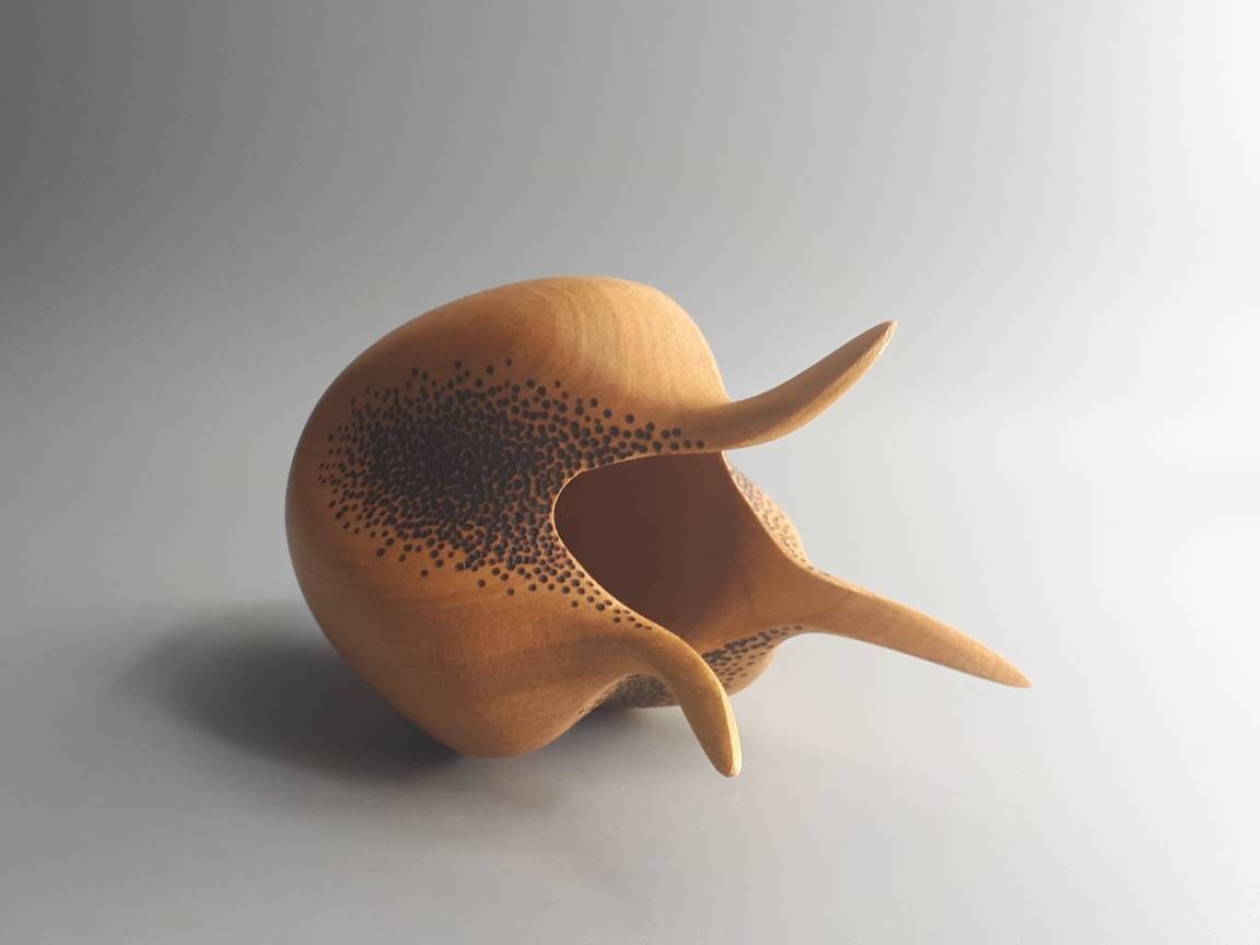 Seed Pod Form in Cherry Wood - Etsy