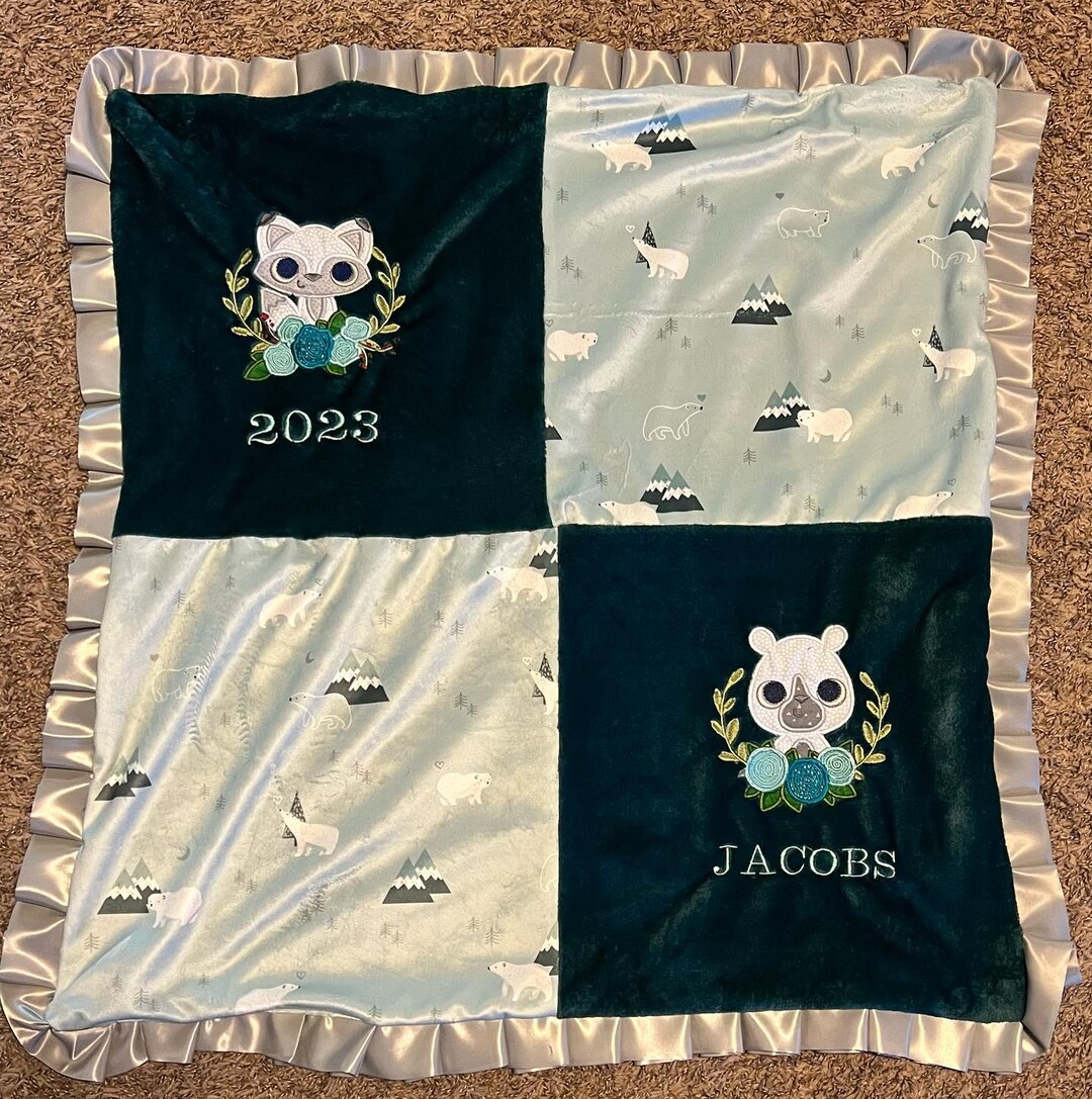 Fully Customized 32x32 Inch Baby Blanket, Carseat Blanket - Etsy