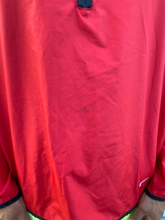 Vintage retro Nike Windbreaker Red/Black pullover Ja… - Gem
