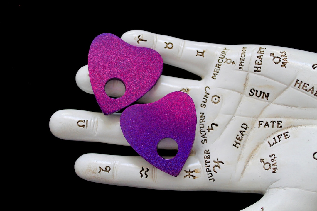 Holo Purple Planchette Hair Clips / Lightweight / Witchy Gifts ...