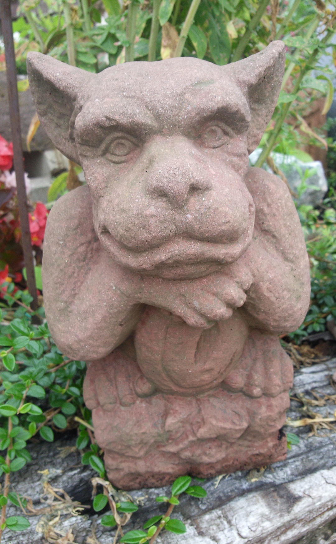 Gargoyle Dog Guard Sedentary Art Sandstone Antique Look H 58 - Etsy