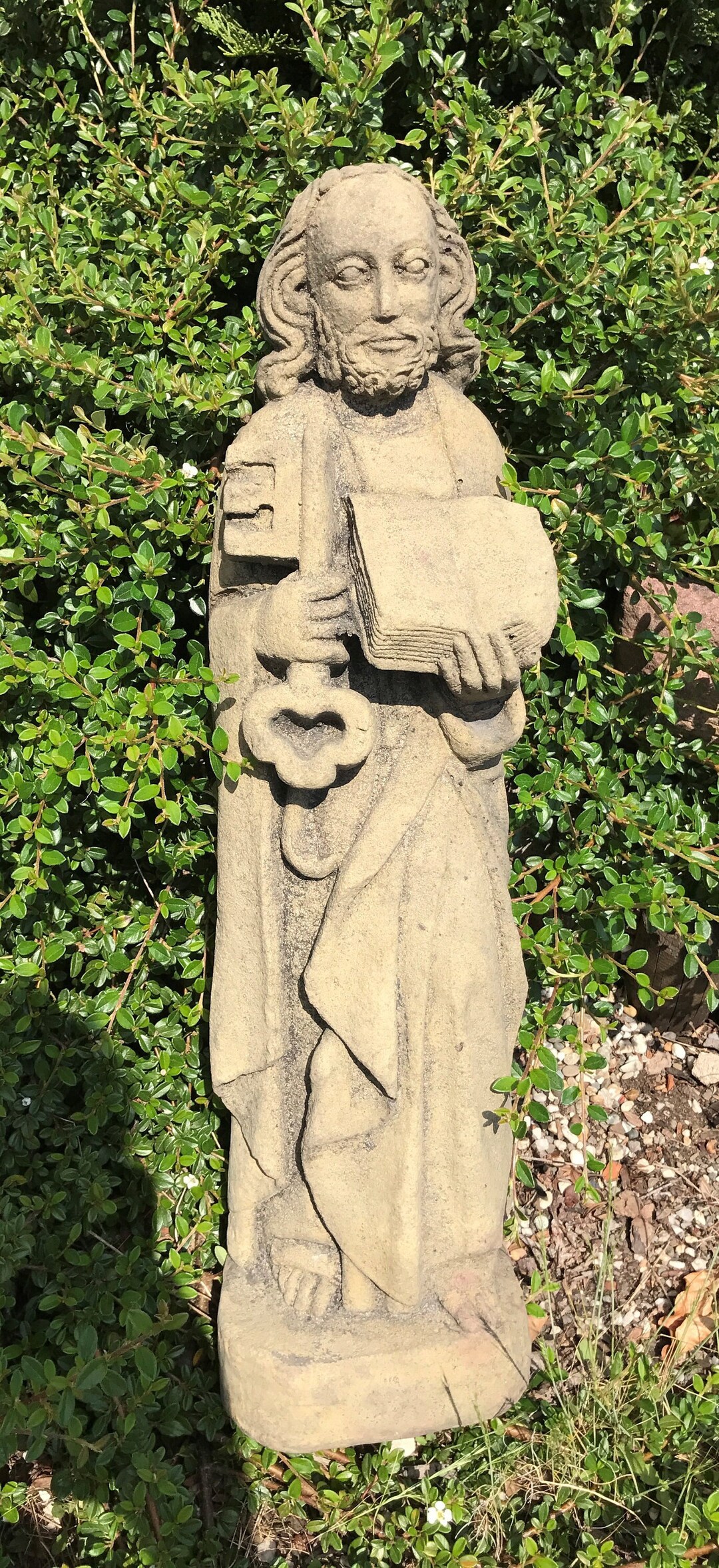 Saint Peter Sculpture Figure Also Suitable for Hanging Art Sandstone ...